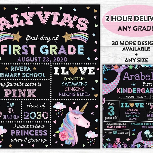 First Grade Poster - Etsy