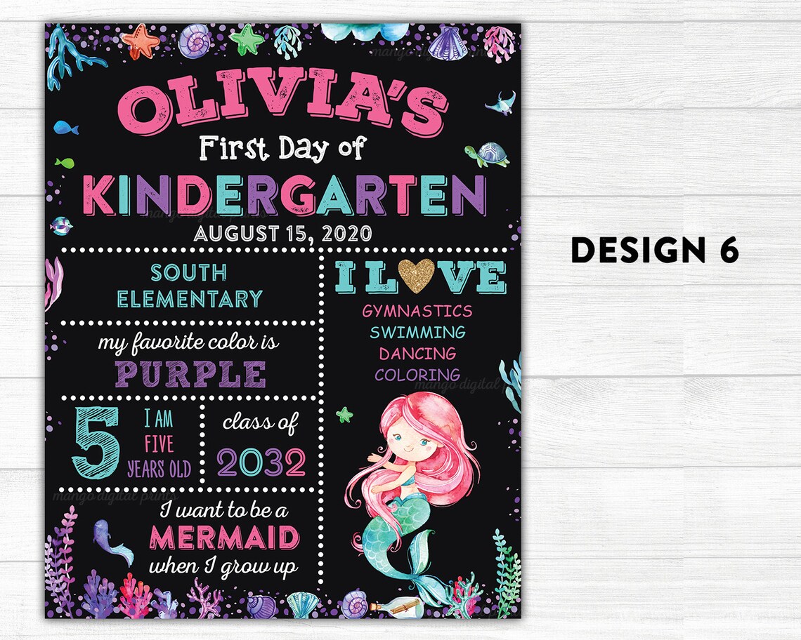 First Day of Pre-k Sign INSTANT DOWNLOAD PRINTABLE First Day | Etsy