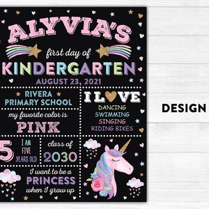 Editable Back to School Sign Printable First Day of School - Etsy