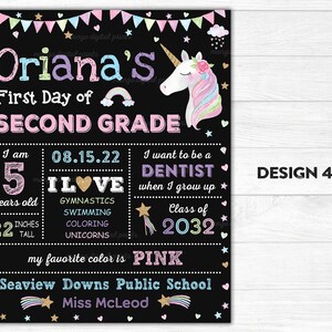 First Day of Preschool Sign Printable First Day of School Sign Back to ...