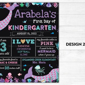 Editable Back to School Sign, Printable First Day of School Sign, First ...