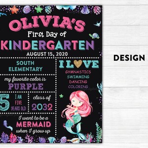 First Day of Pre-k Sign INSTANT DOWNLOAD PRINTABLE First Day of School ...
