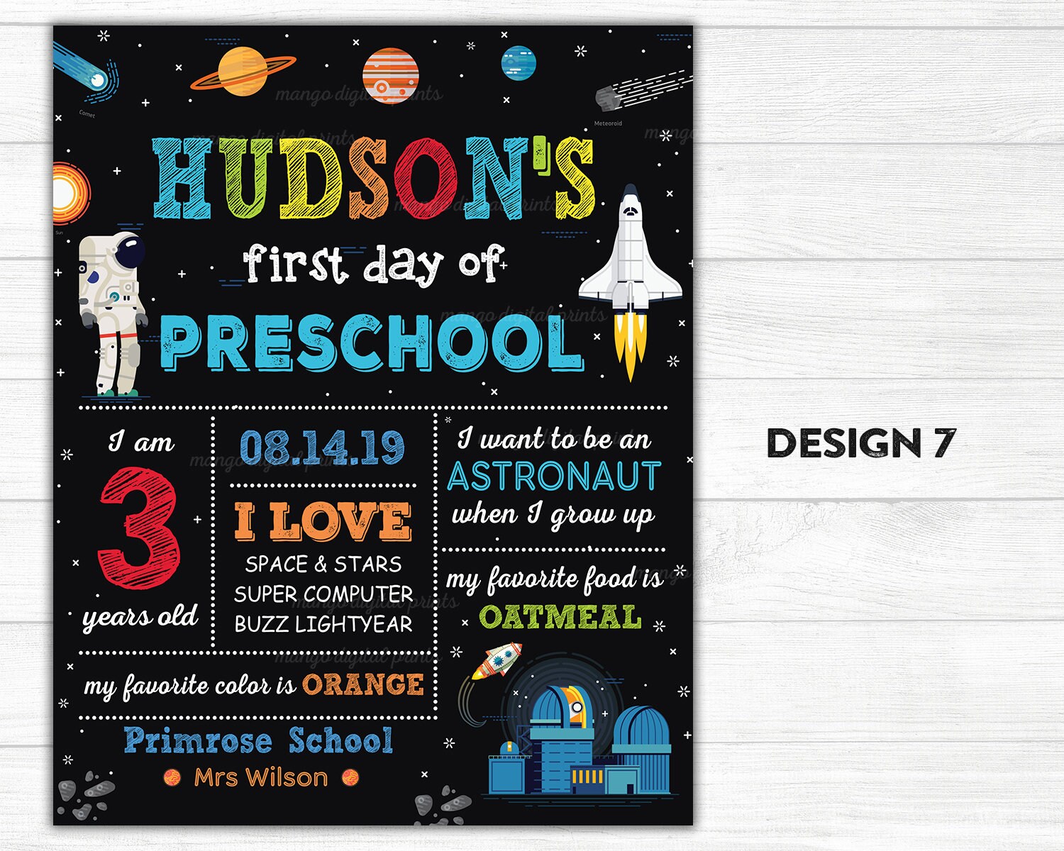 Editable Back to School Sign, Printable First Day of School Sign, First ...