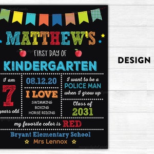 Editable Back to School Sign Printable First Day of School - Etsy