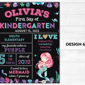 Editable Back to School Sign, Printable First Day of School Sign, First ...