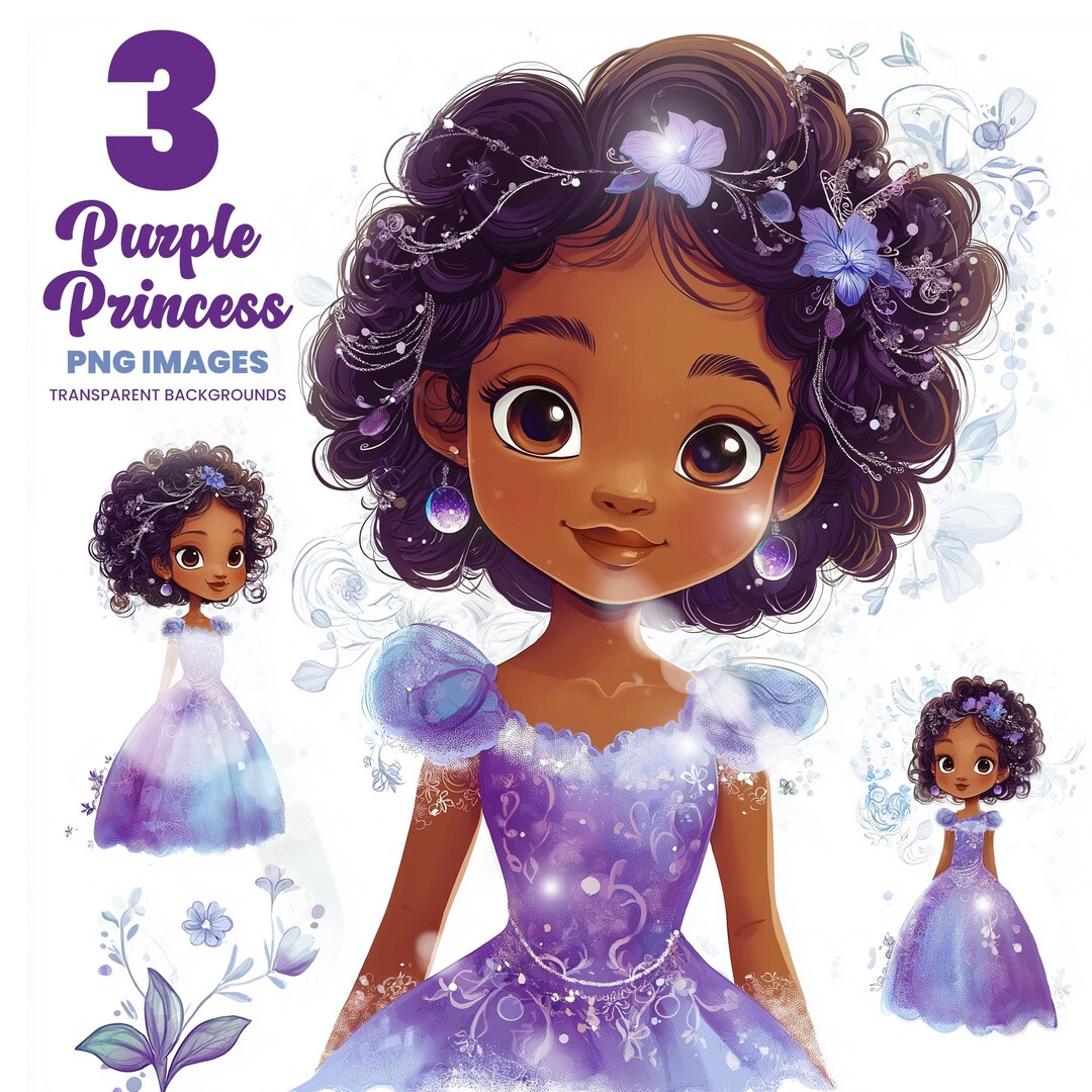 Black Princess PNG, African American Princess PNG, Melanin Princess PNG ...
