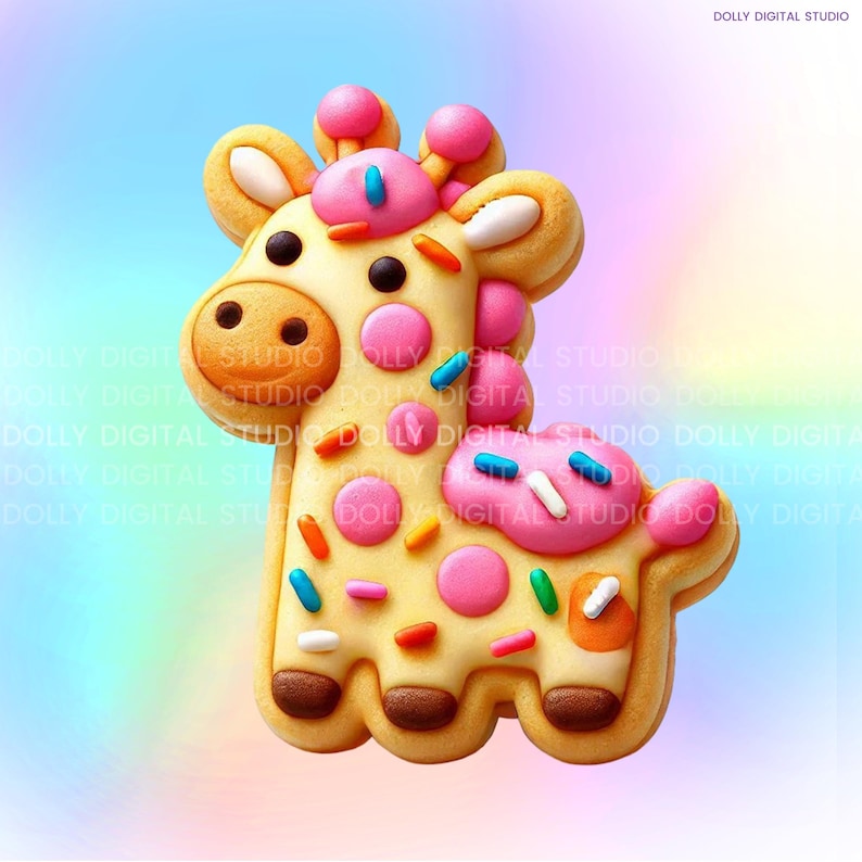 Animal Crackers Clipart Circus Pink Frosting Animal Cracker PNG Iced ...