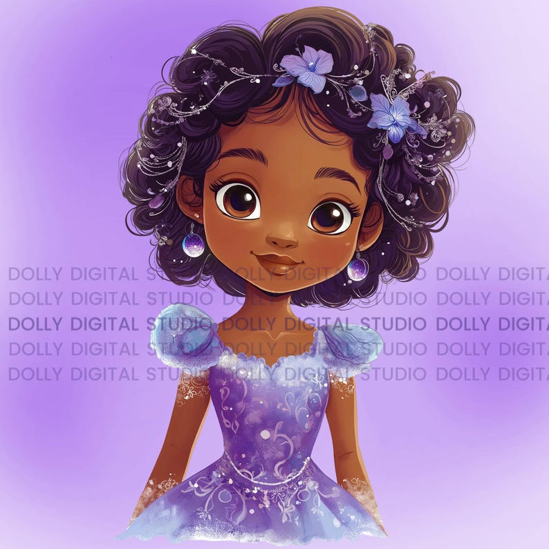 Black Princess PNG, African American Princess PNG, Melanin Princess PNG ...