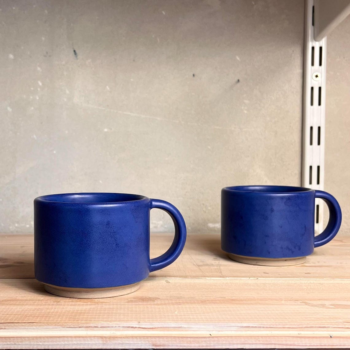 Cobalt Blue Ceramic Mug, Minimalist Mug, Handmade Pottery Mug, Ceramic ...