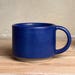 Cobalt Blue Ceramic Mug, Minimalist Mug, Handmade Pottery Mug, Ceramic ...