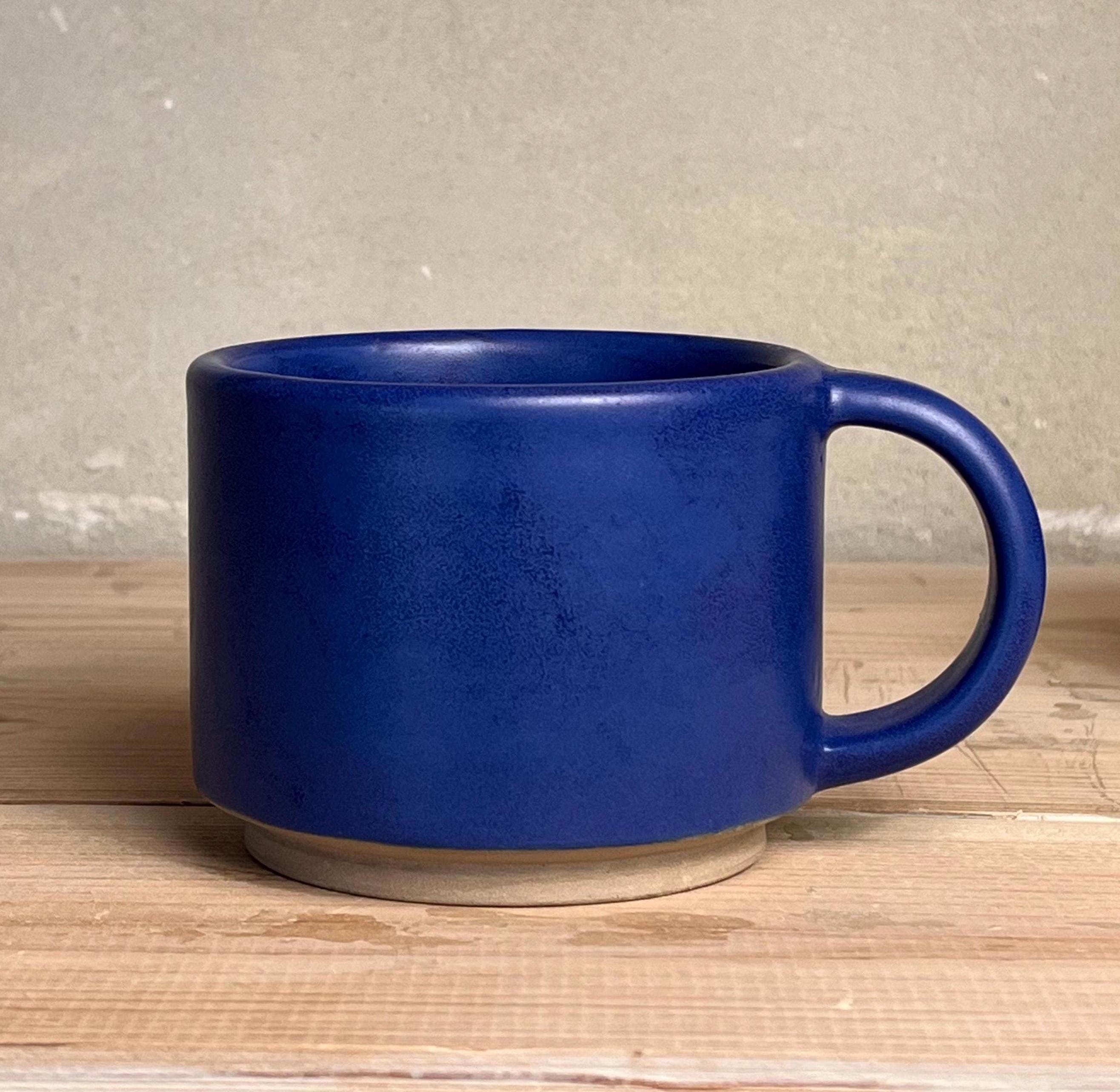 Cobalt Blue Ceramic Mug, Minimalist Mug, Handmade Pottery Mug, Ceramic ...