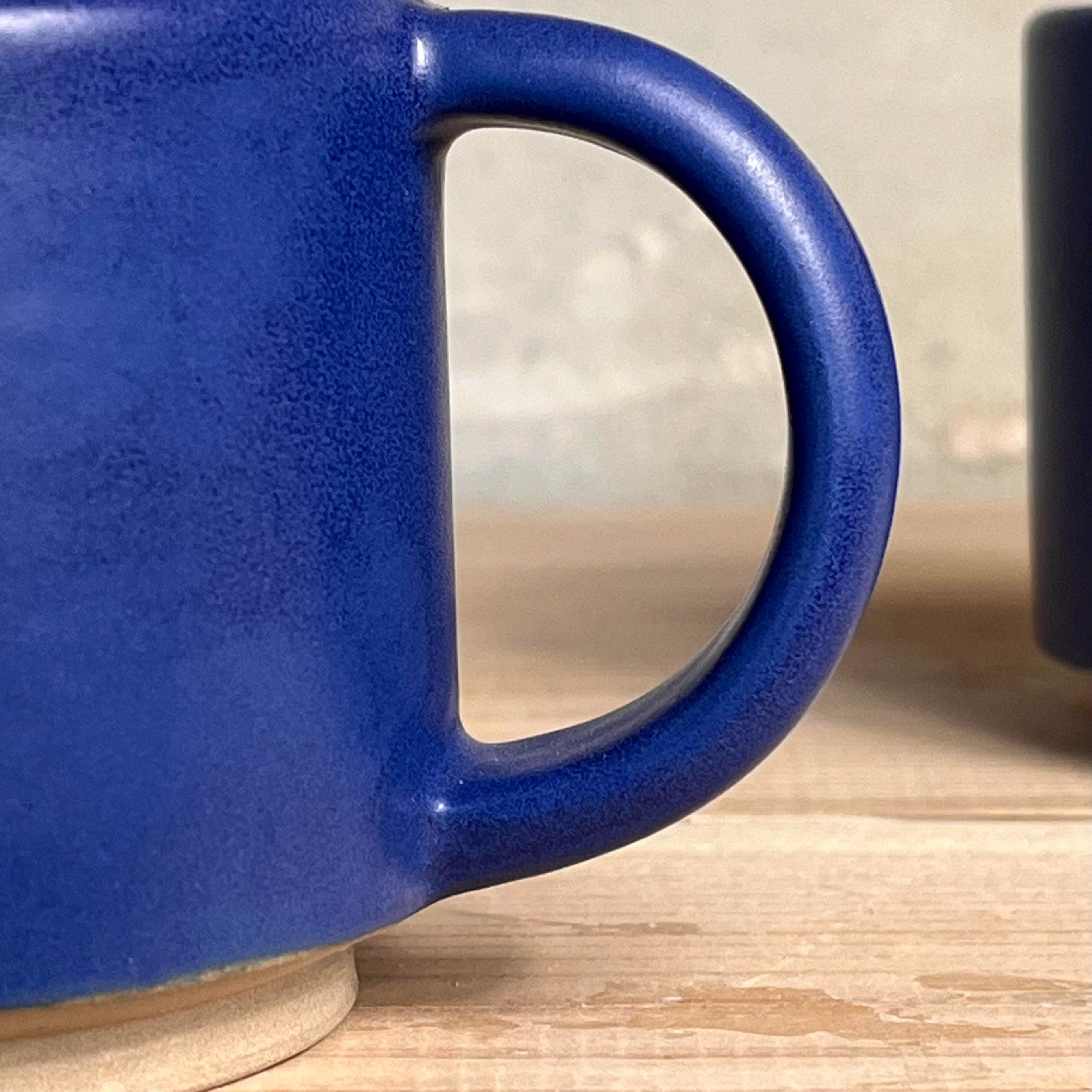 Cobalt Blue Ceramic Mug, Minimalist Mug, Handmade Pottery Mug, Ceramic ...