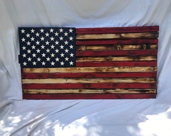 Wood american flag | Etsy