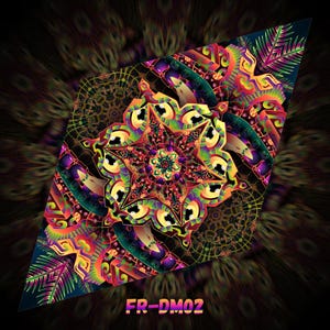 Dj-stage Decor - Psychedelic Uv-reactive Party Decoration - Design Set ...