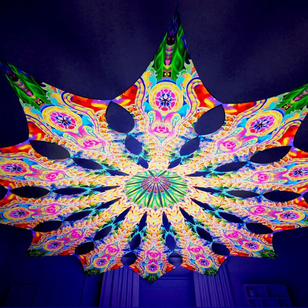 Psychedelic Canopy - Etsy