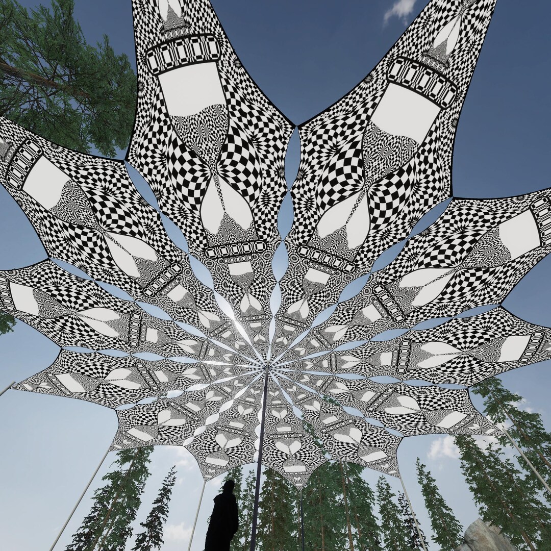 Melting Time - Hourglass - Ceiling Decoration Psychedelic Uv-reactive ...