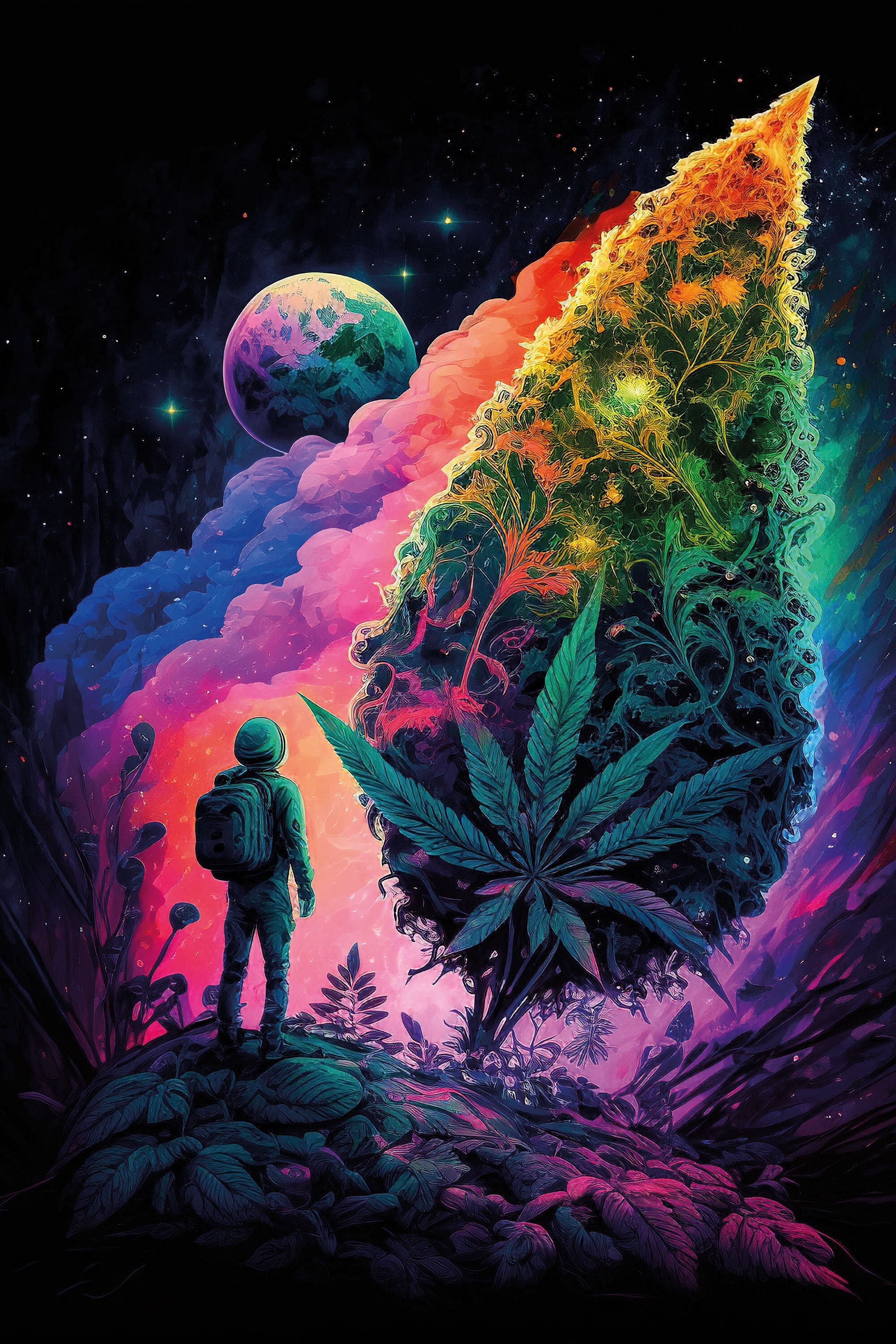 Trippy Smoke Weed Backgrounds