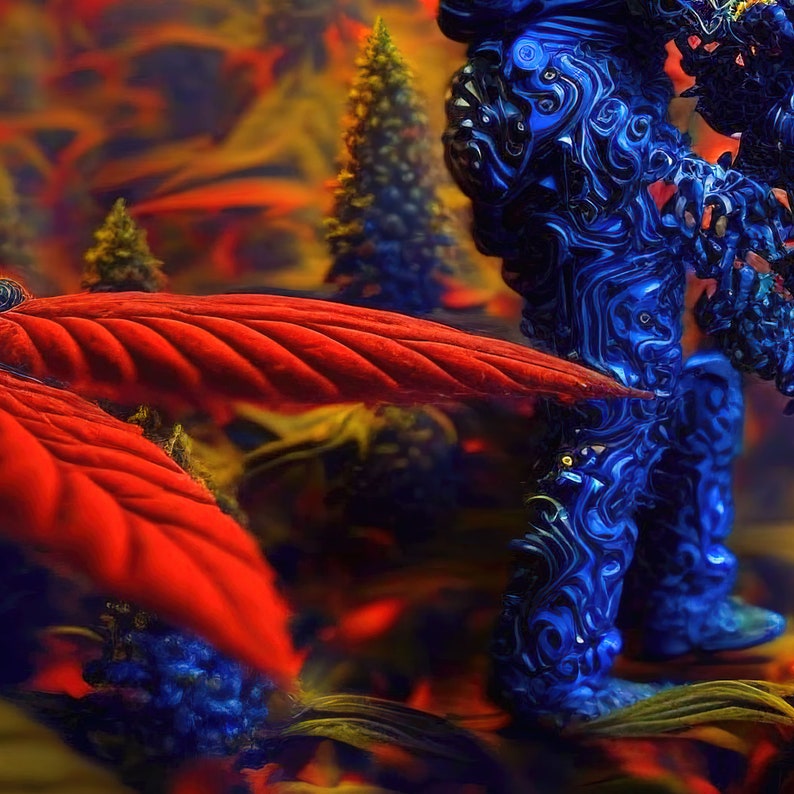 Trippy Tapestry Marijuana Astronaut V2 Colorful UV - Etsy