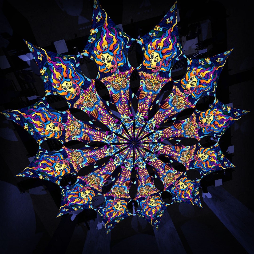 Ceiling Decoration - "acid Mother" Petals - Psychedelic Canopy – 12 ...