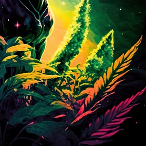 Trippy Tapestry Marijuana Astronaut V14 Colorful UV Backdrop XL Dark Tapestry Psychedelic Uv ...