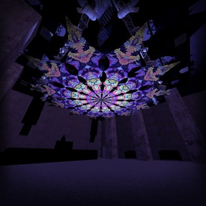 Ceiling Decoration - "temples" Petals - Psychedelic Canopy – 12 Petals ...