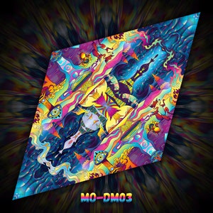 Camping Tent Decoration - Psychedelic Uv-reactive Canopy - Design ...