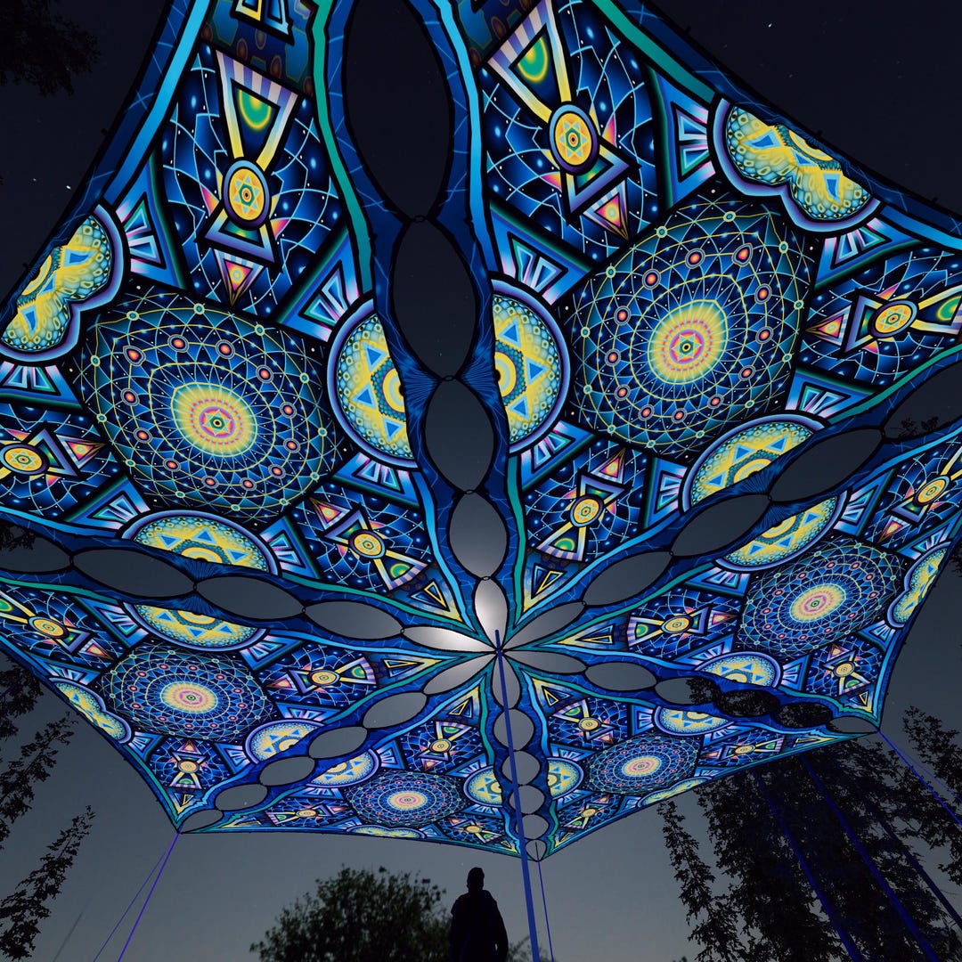 Ceiling Decoration - Midnight Ripple MR-TR01 – Uv-canopy – Psychedelic ...