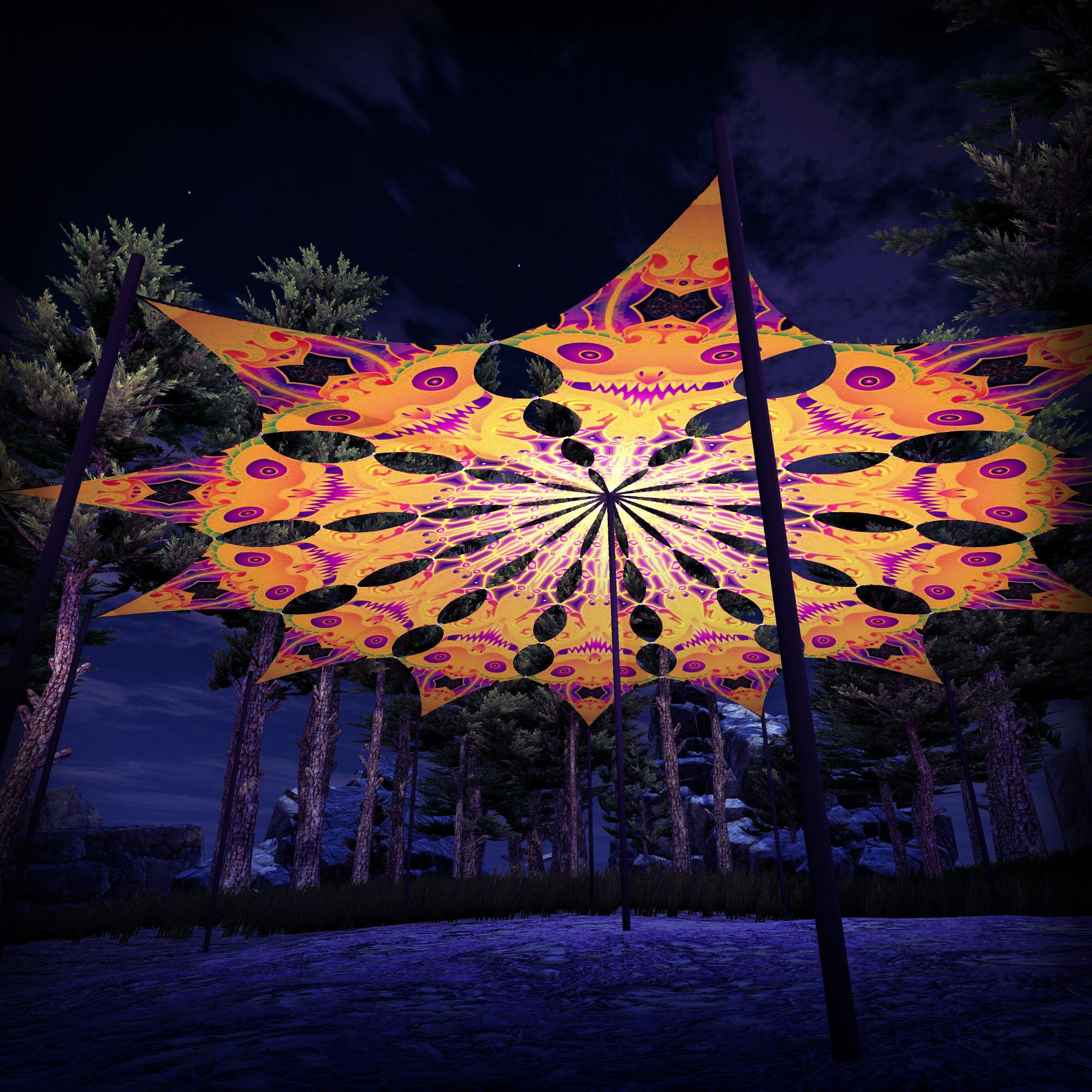 Psychedelic Party Decor