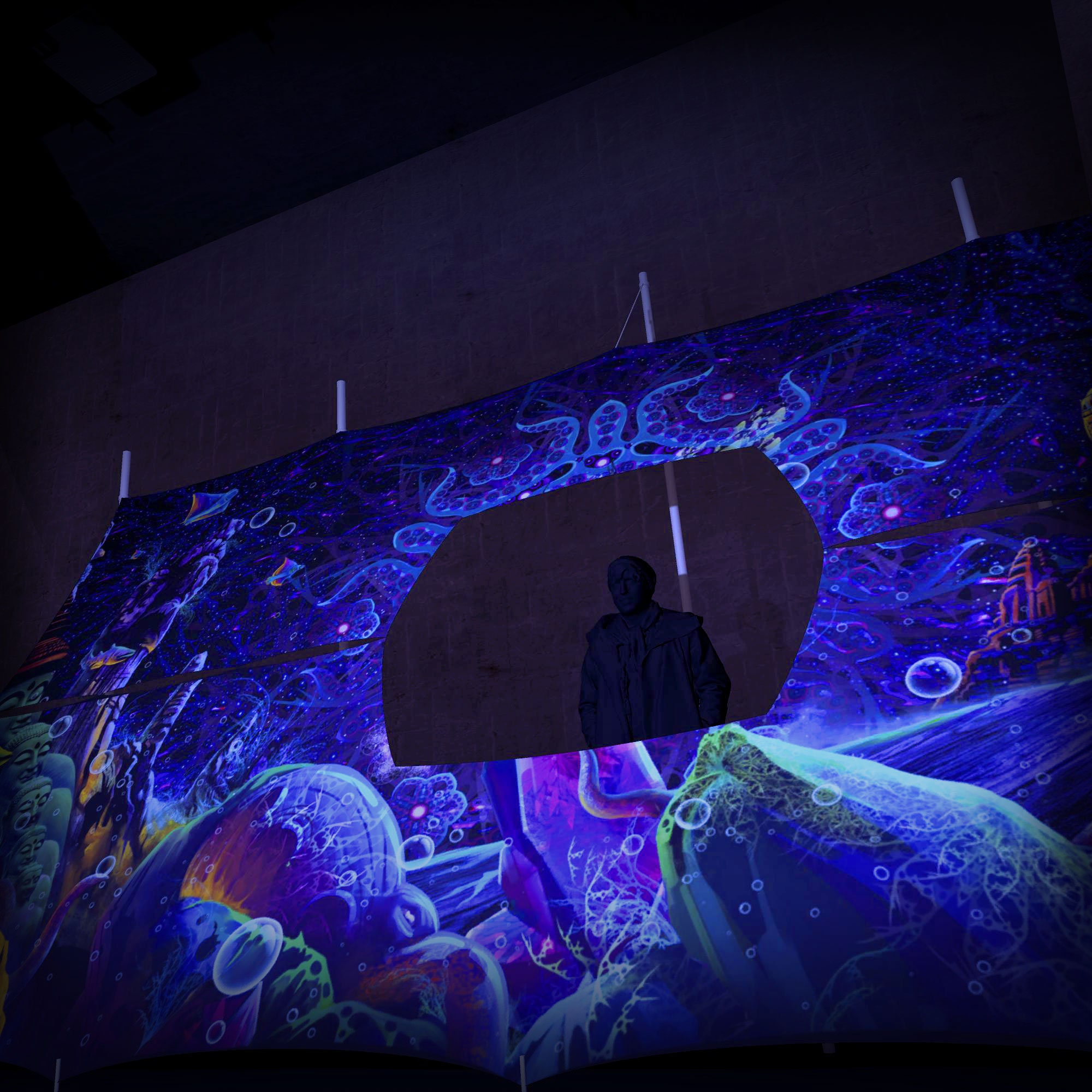 Epic Underwater Kingdom - Dj-booth Decoration – Psychedelic Uv-reactive ...