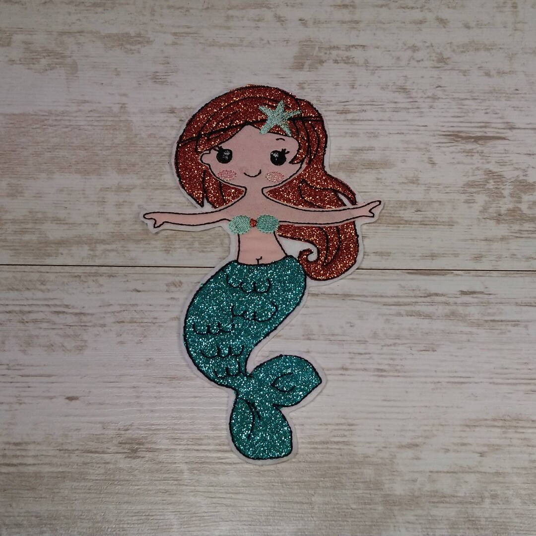 Mermaid Ocean 8 Mermaid Ocean 8 Embroidery Application Applique for ...