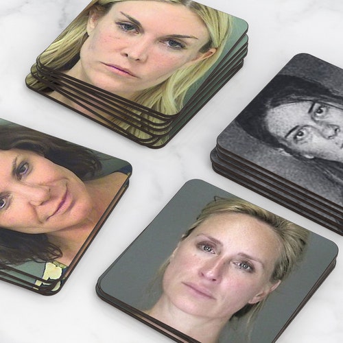 Real Housewives Mugshot Coaster Set of 4 | Etsy