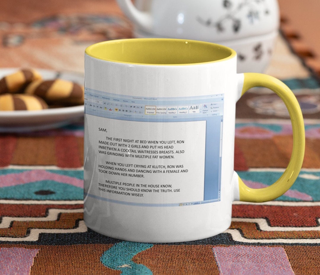 Jersey Shore Letter to Sammi From Snooki and Jwoww Mug - Etsy