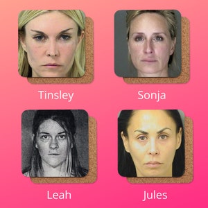 Bravolebrity Mugshot Coasters - Customize Your Own Set of 4 - Real ...