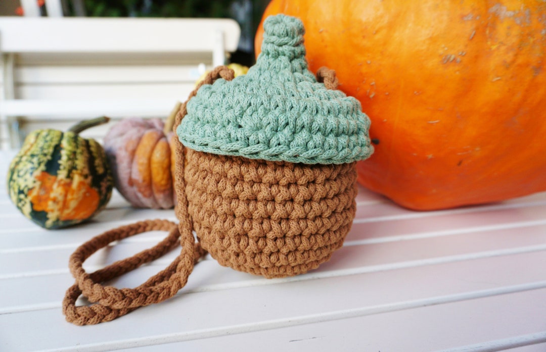 Acorn Bag, Mushroom Bag, Crochet Handbag for Girls, Handmade Gift - Etsy