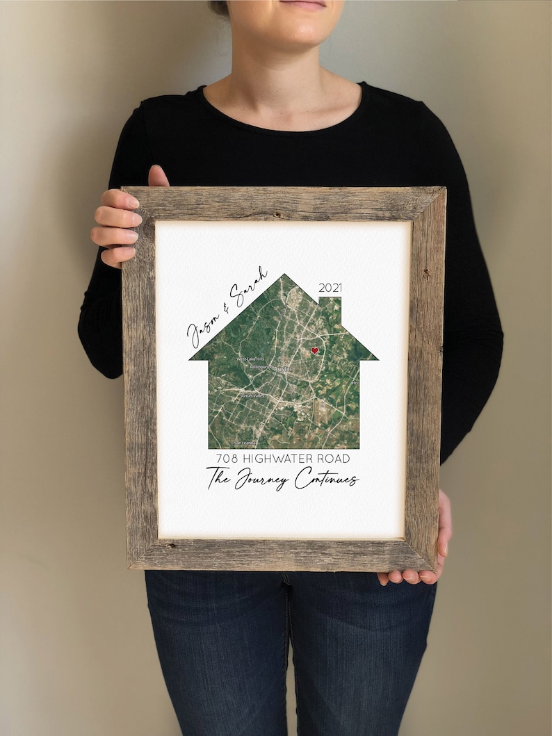 Moving Gift for Neighbors Personalized House Map Moving Away - Etsy