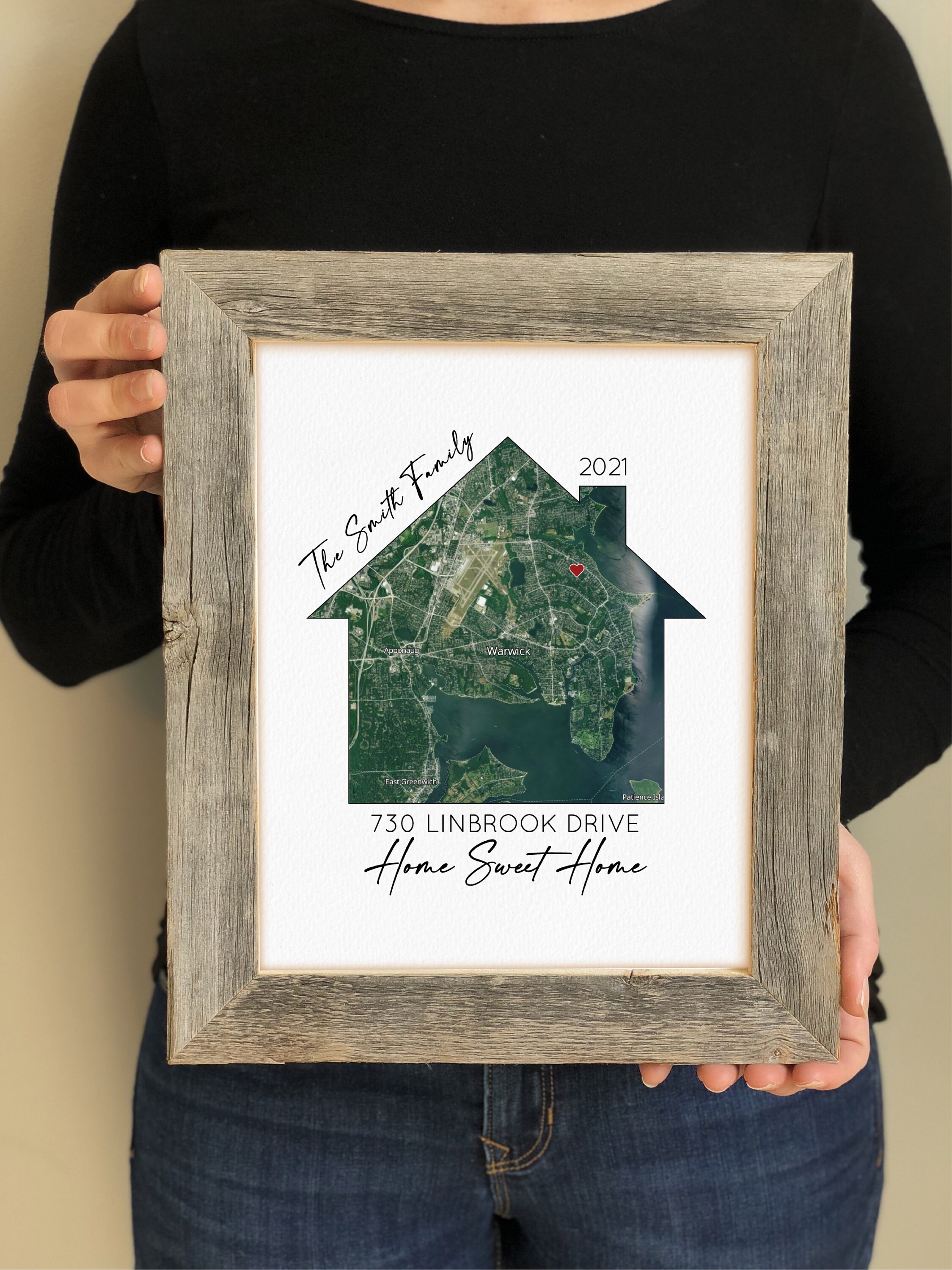 Our First Home Personalized Map of New Address Closing Gift | Etsy