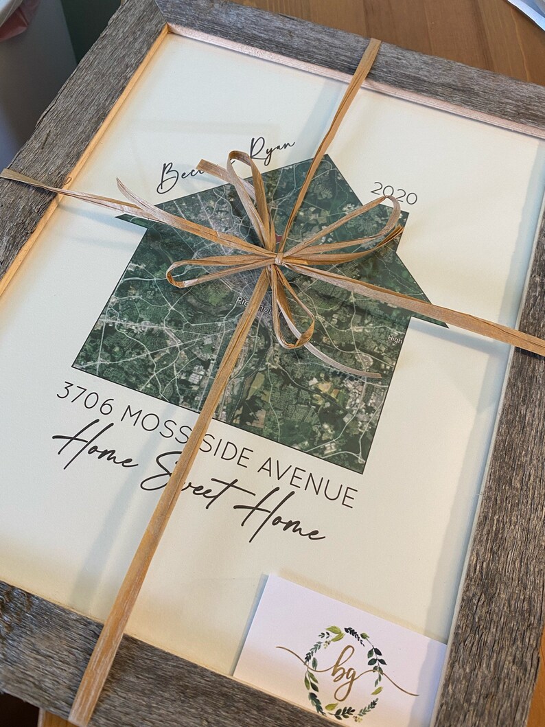 Moving Gift for Neighbors Personalized House Map Moving Away - Etsy