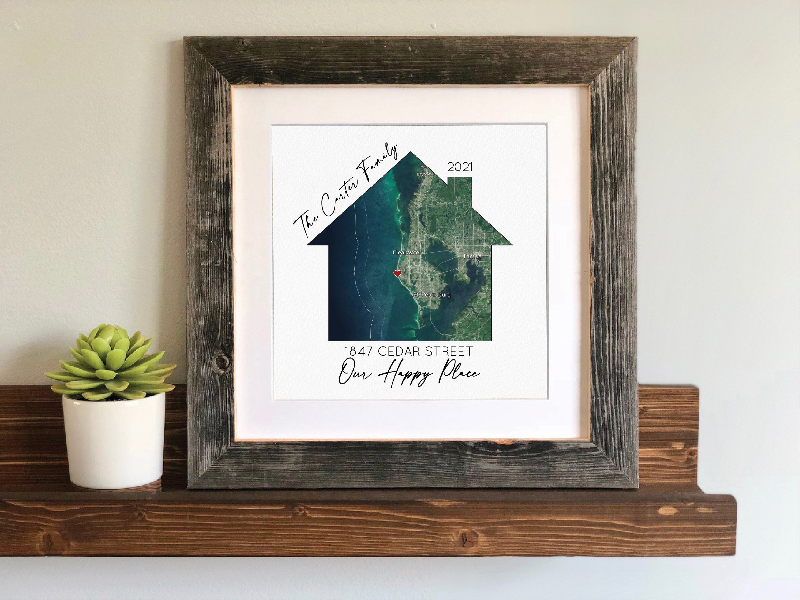 Housewarming Gift Personalized Beach House Decor Custom Lake - Etsy