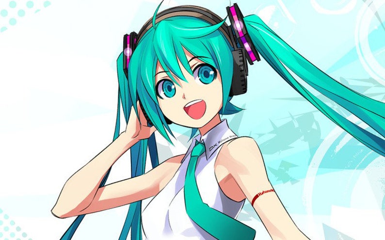 Vocaloid miku hatsune cosplay hair clips | Etsy