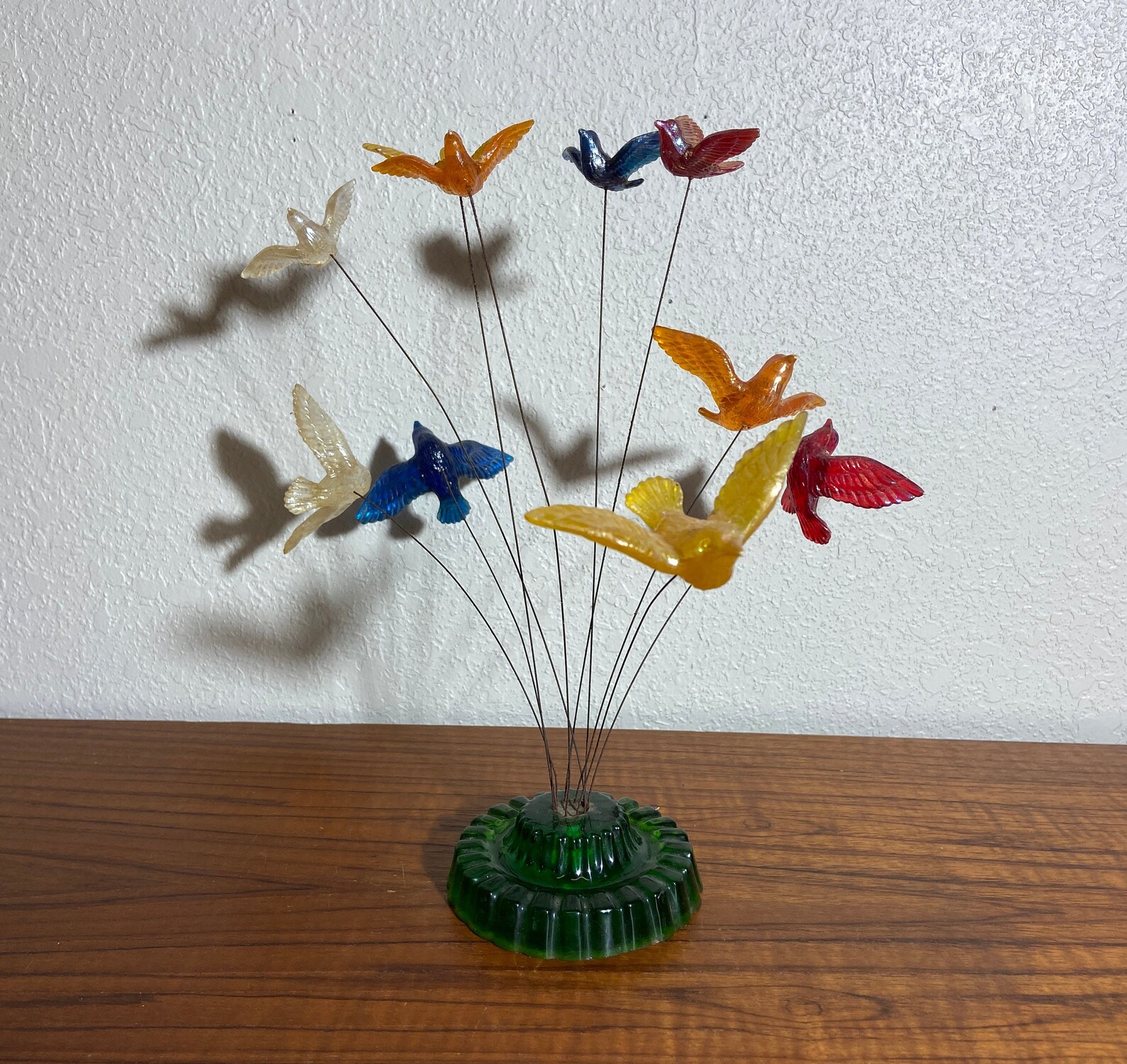 1960s Flower Power Acrylic Kinetic Bird Sculpture - Etsy