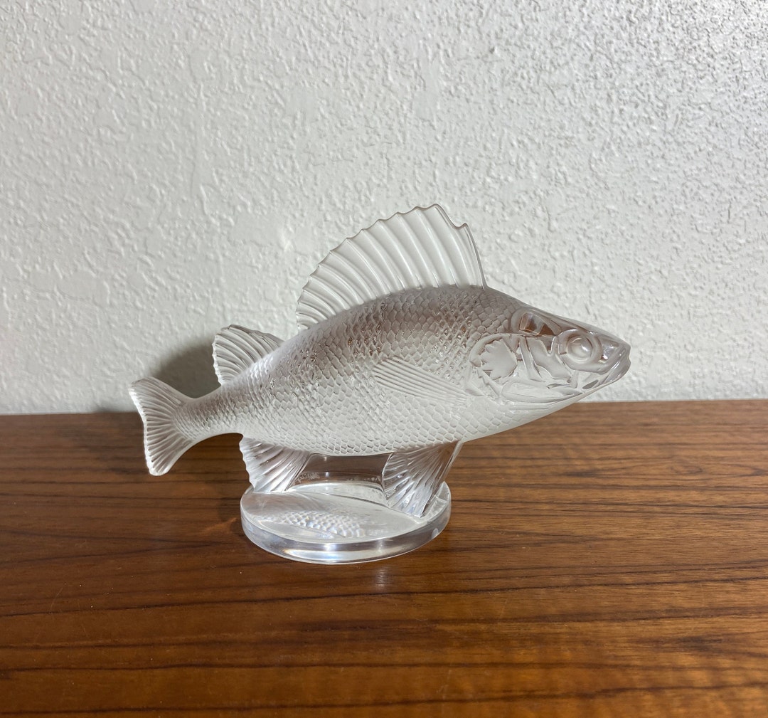 Lalique Poisson Perch Fish Art Glass Paperweight - Etsy