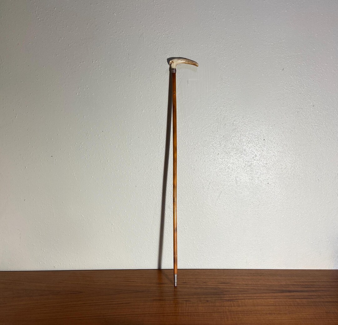 Antique Horn and Sterling Silver Horse Riding Crop Cane - Etsy