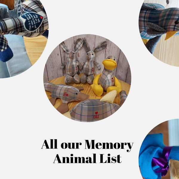 Memory Animals - Etsy