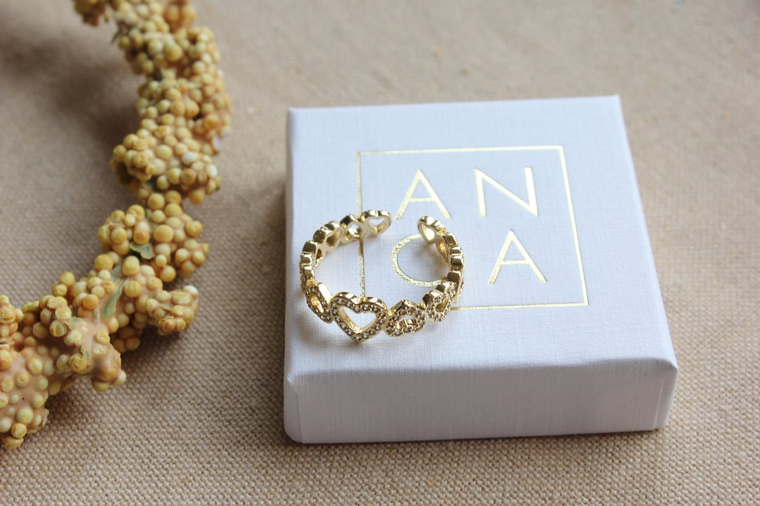 Little Heart Ring Cute Ring Minimalist Ring Ring in Gold Perfect Gift ...