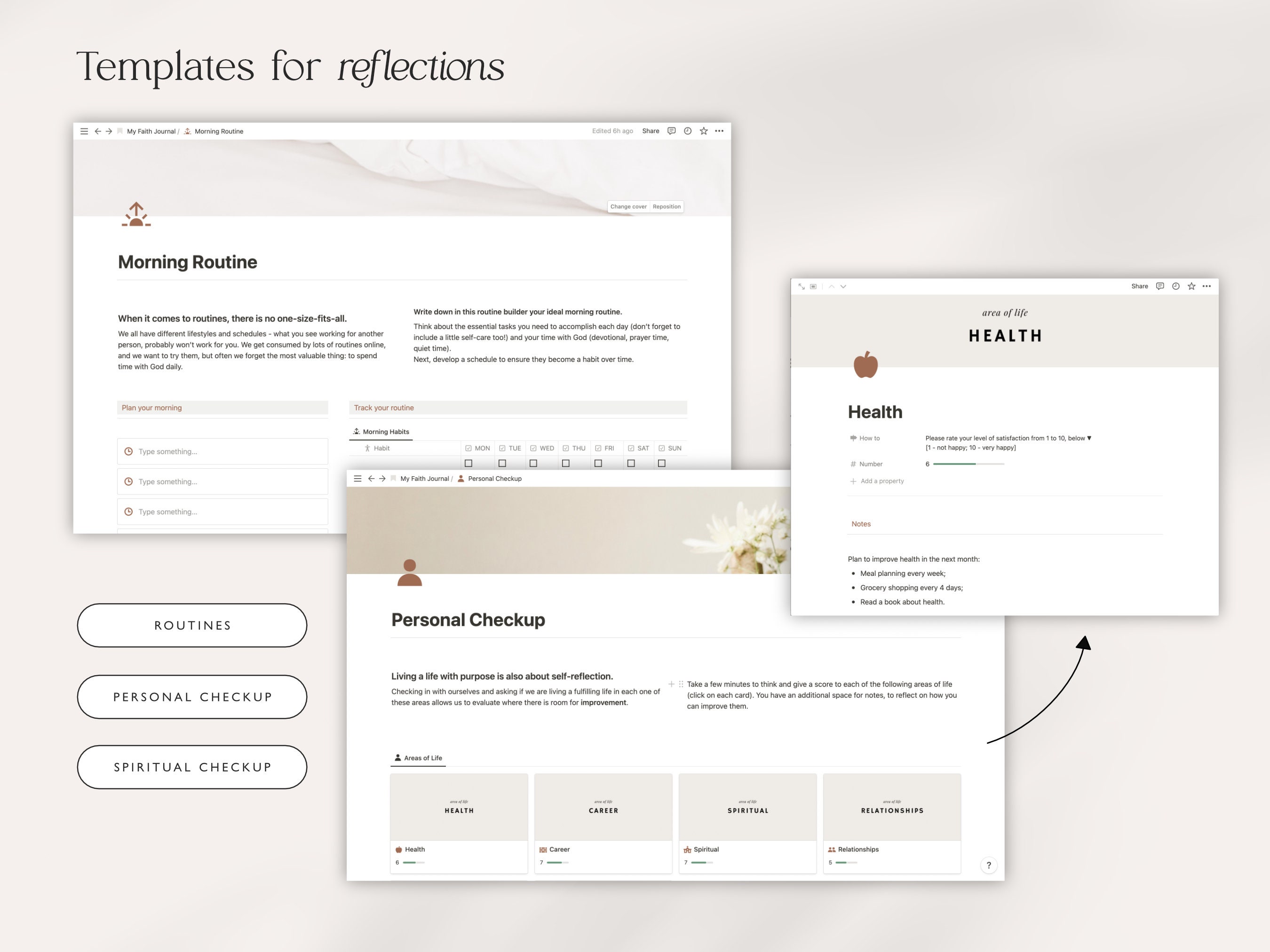 Notion Faith Planner, Instant Download, Faith Templates, Editable ...