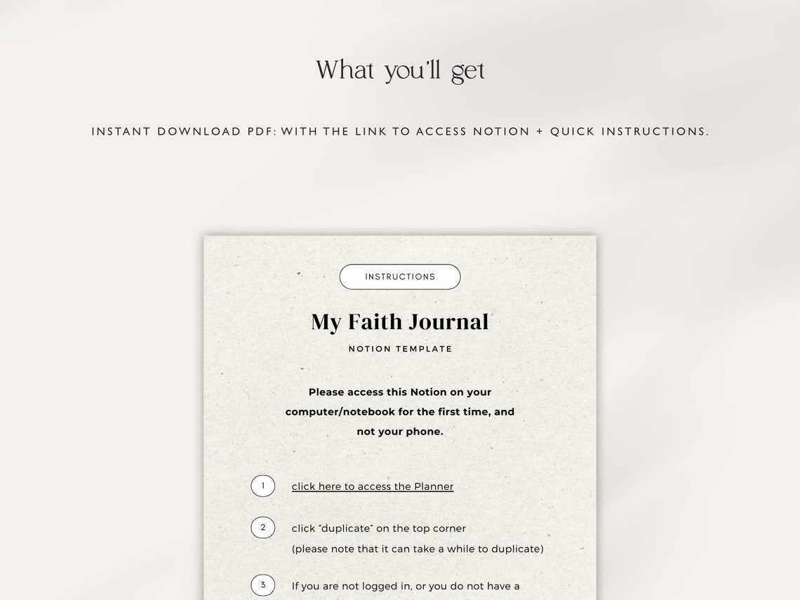 Notion Faith Planner, Instant Download, Faith Templates, Editable ...