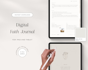 Digital Faith Journal, Devotional Journal, Bible Journal, Faith ...