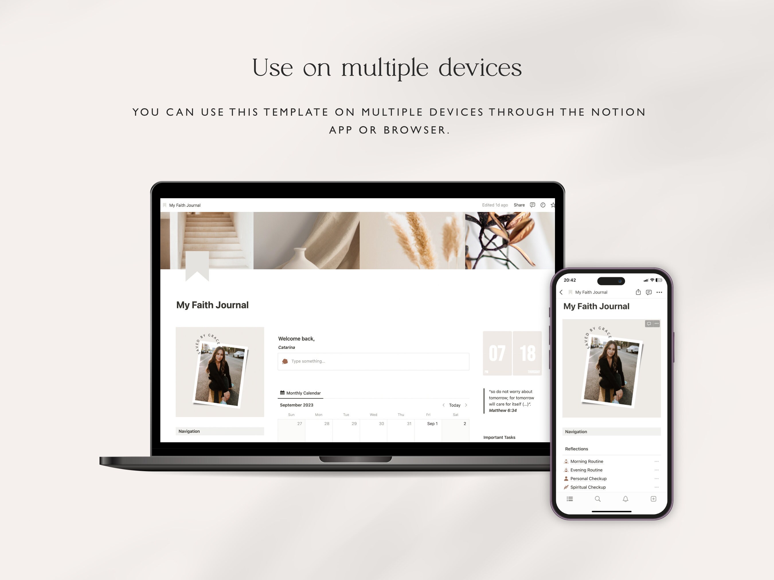 Notion Faith Planner, Instant Download, Faith Templates, Editable ...