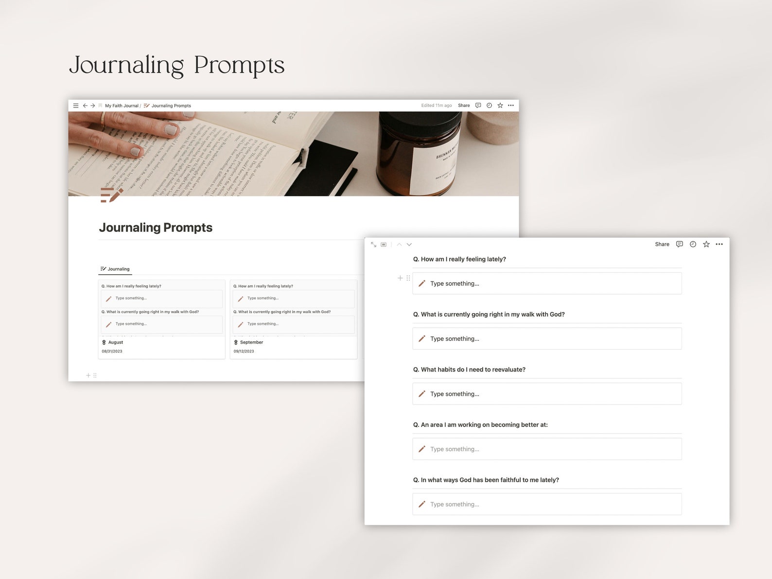 Notion Faith Planner, Instant Download, Faith Templates, Editable ...