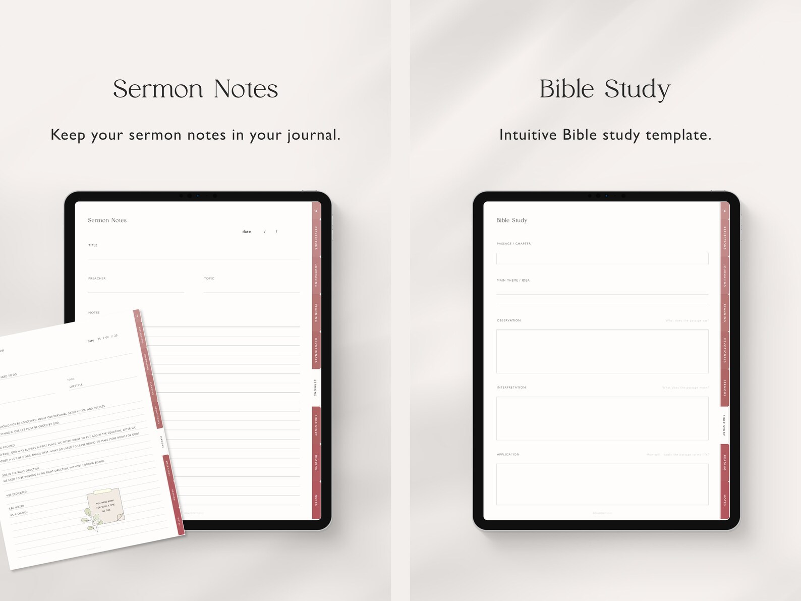 Digital Faith Journal, Devotional Journal, Bible Journal, Faith ...